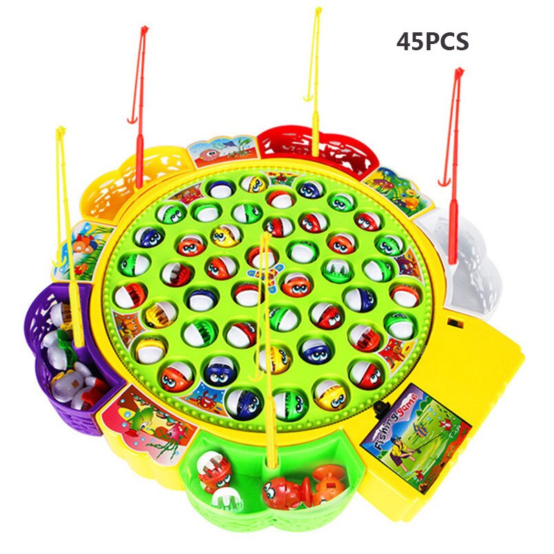 Electric Musical Rotating Fishing Toy Children Boa... – Vicedeal