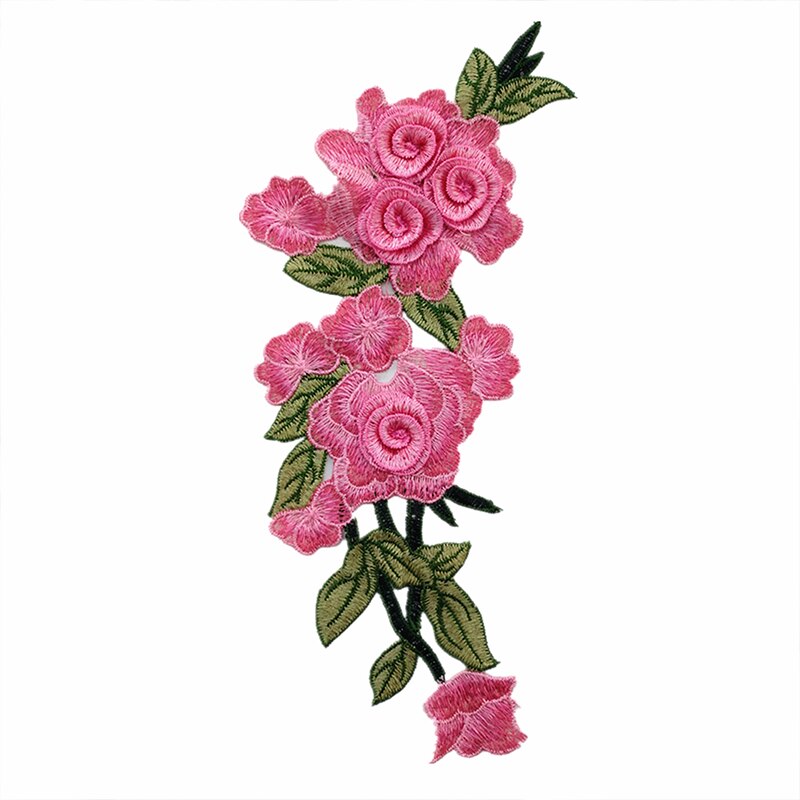 1pc Embroidery Rose Flower Sew Patch Applique diy ... – Grandado