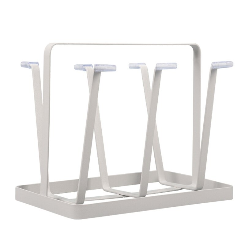 Cup Drying Rack Stand Beer Glasses Rack, 6 Cup Met... – Vicedeal