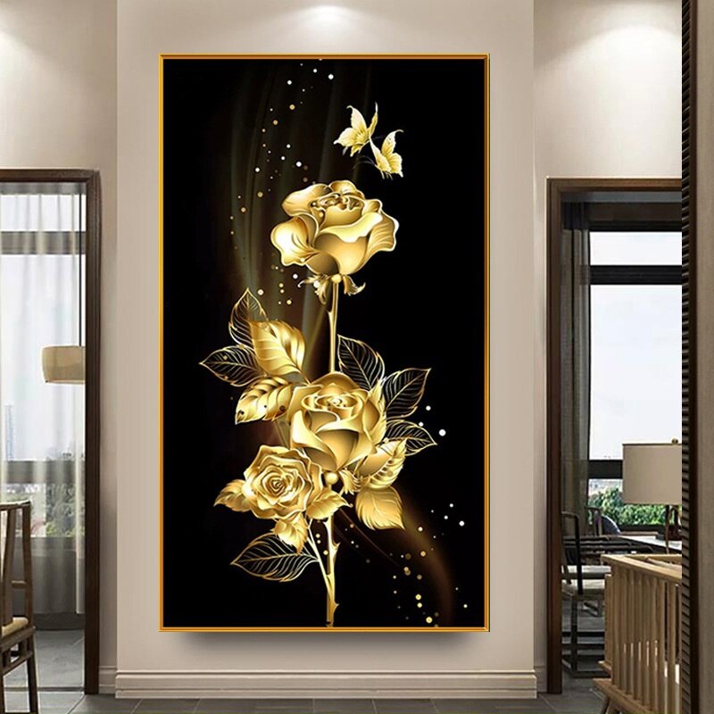 5D DIY Diamond Painting Rose Gold Embroidery Full ... – Grandado