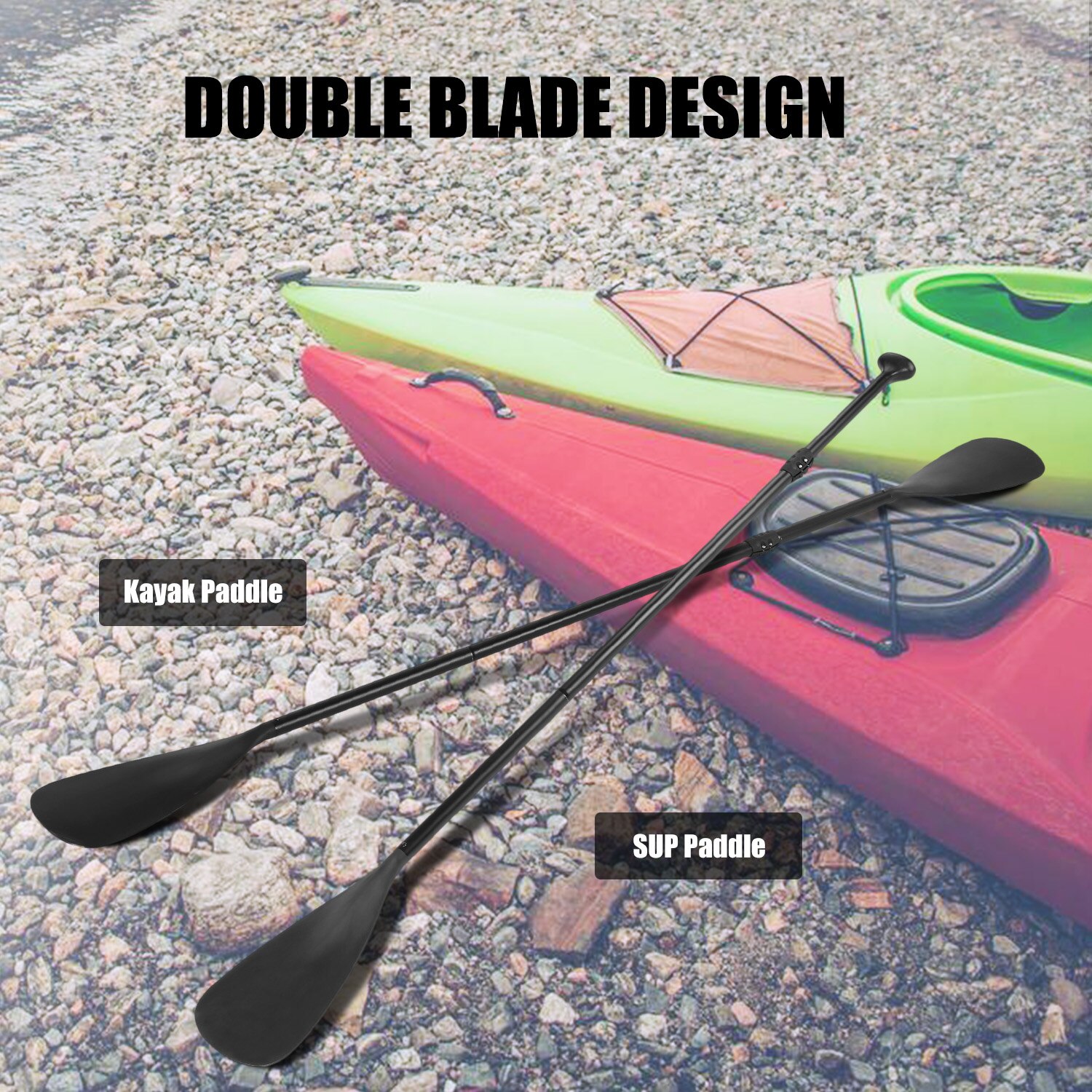 4-Piece Dual Purpose Adjustable Kayak Paddles Kaya... – Grandado