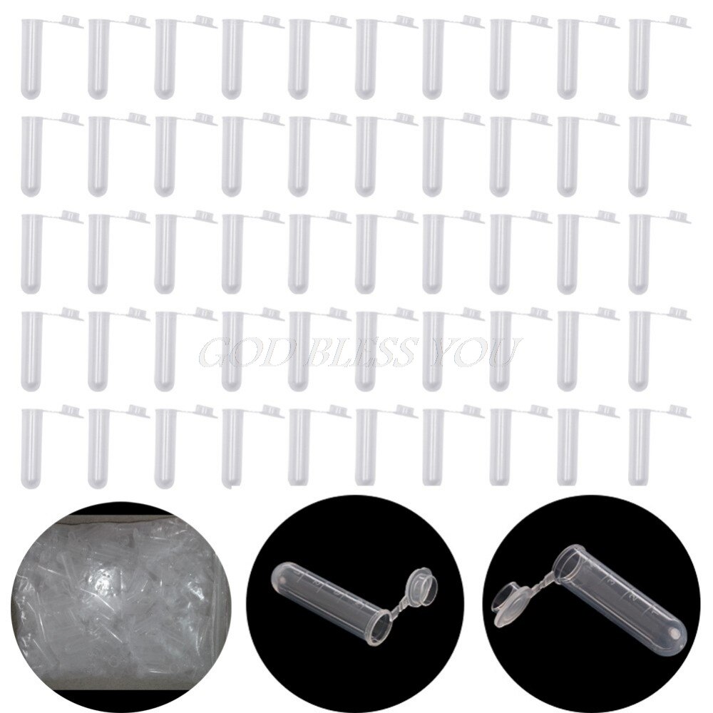 50PCS 5ml Plastic Clear Laboratory Test Centrifuge... – Grandado