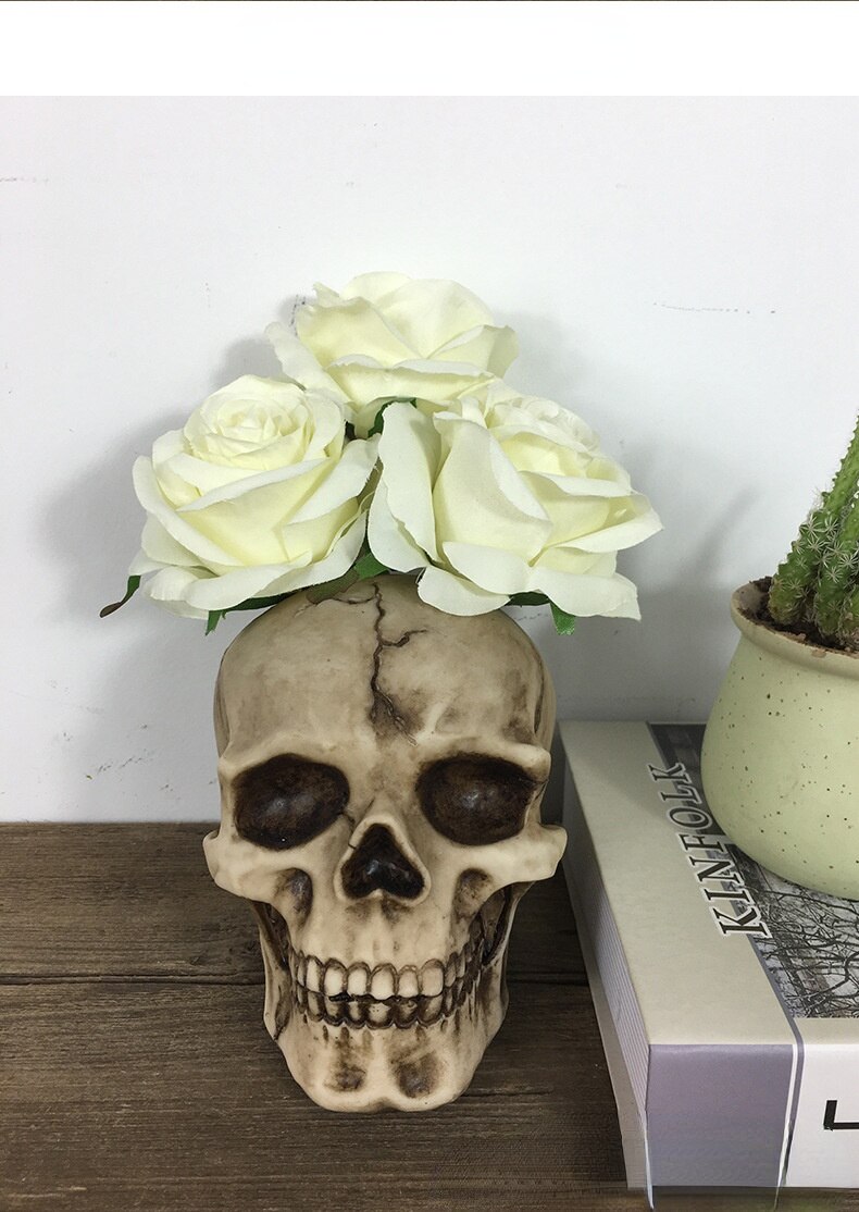 Gothic Luminous Skull Vase Decoration Home Living ... – Grandado