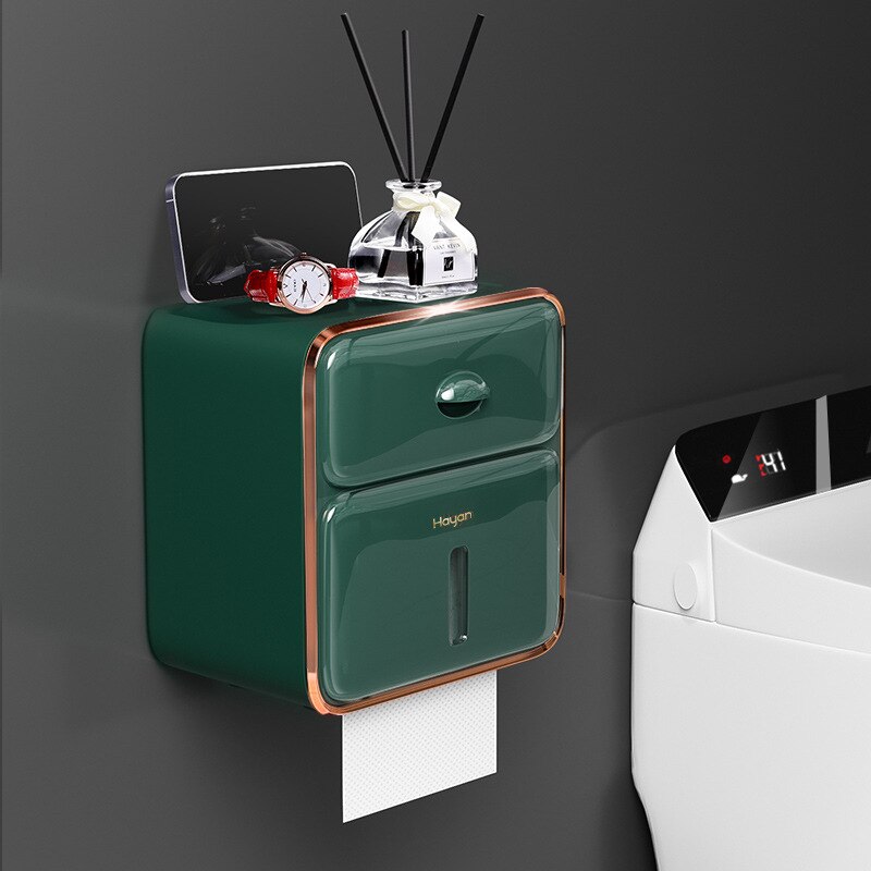 Waterproof Toilet Paper Holder Plastic Paper Towel... – Grandado
