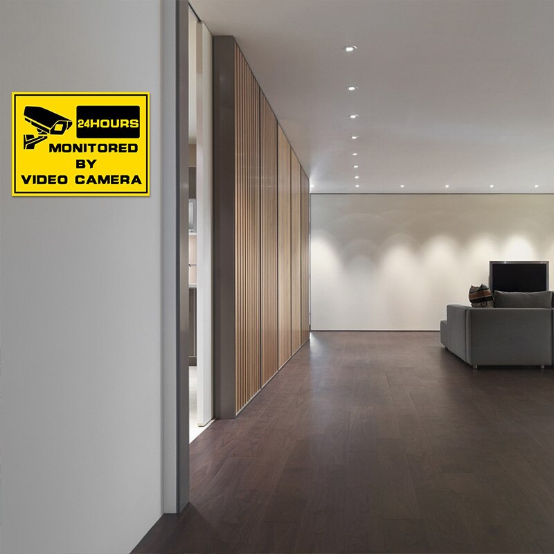 Warning Security Signs-Window Stickers CCTV Camera... – Grandado