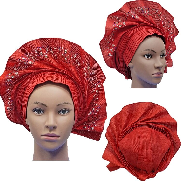 African Aso Oke Gele Headtie Nigerian Traditional ... – Vicedeal