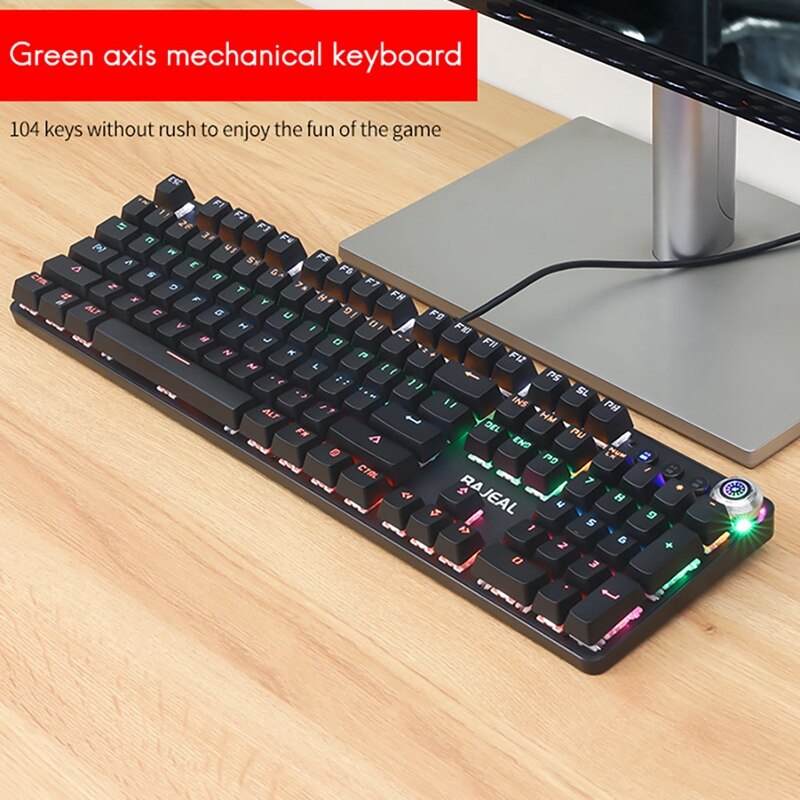 BAJEAL 902 RGB Mechanical Keyboard 104-Key Floatin... – Grandado