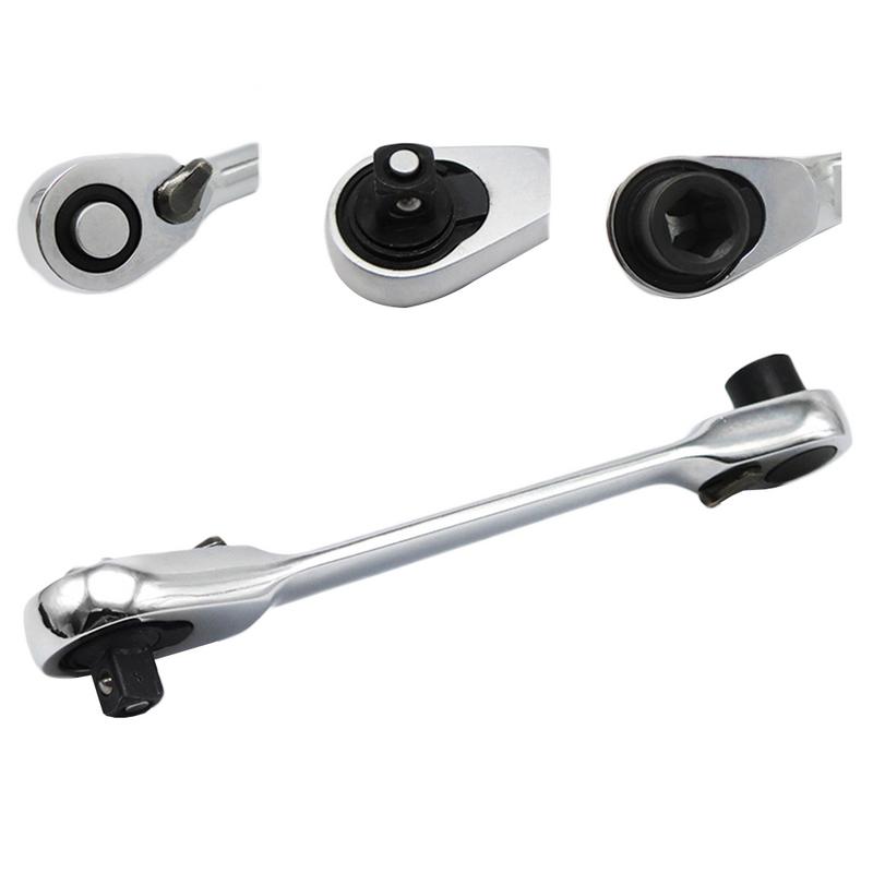 1 PC 1/4 Zoll Mini Ratsche Doppel-Ended Drehmoment... – Vicedeal