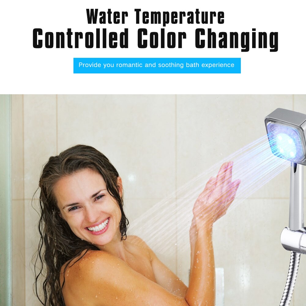 LED Bathroom Shower Head Water Temperature Control... – Grandado
