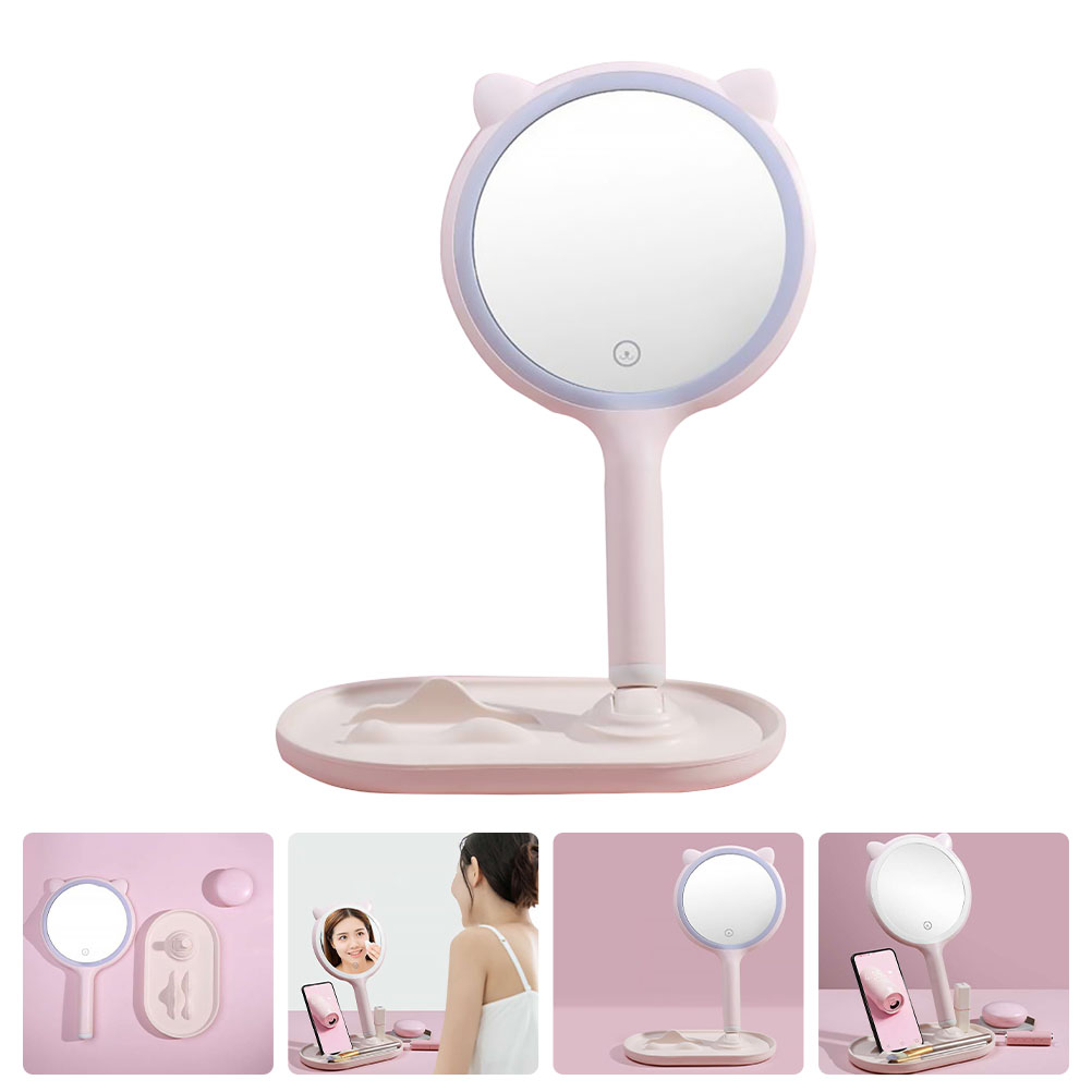 LED Lighting Mirror Desk Makeup Mirror Home Use Gi... – Grandado