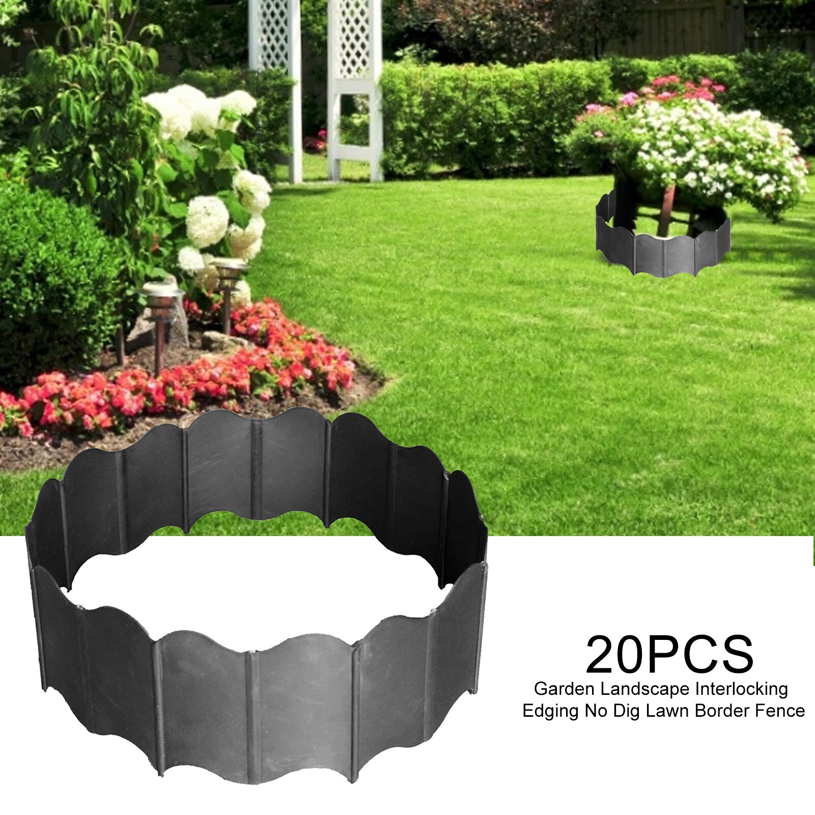 Tuin Hek Plastic Gazon Rand Plant Grens Decoraties... – Vicedeal