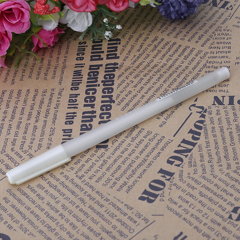 Hvid krog liner penne sort papir highlighter revis... – Vicedeal