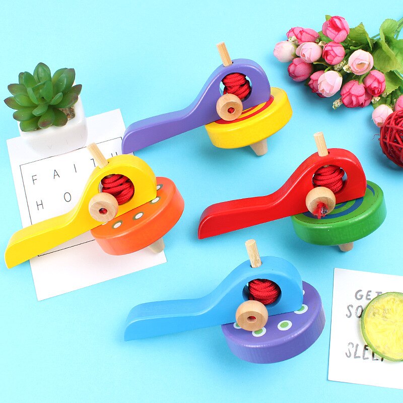 Wood Gyro Classic Pull Wire Pull Gyro Baby Educati... – Grandado