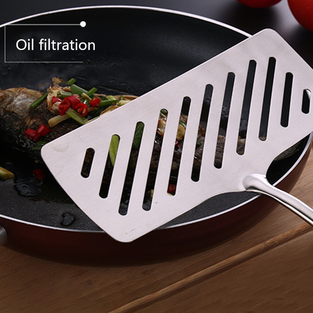 Fish Frying Spatula Rustproof Stainless Steel Slot... – Vicedeal