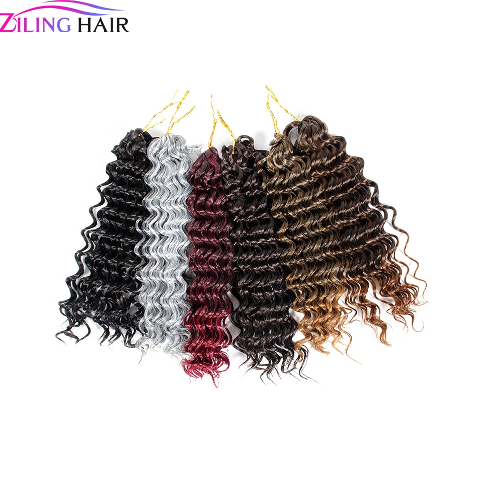 synthetic ombre african style deep water wave curl... – Grandado