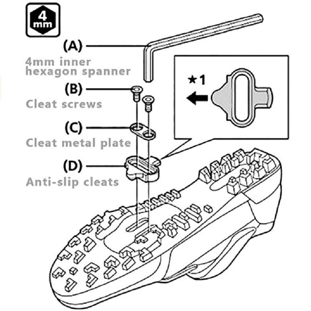 Mtb Bike Fiets Lock Pedaal Plaat Adapter Converter... – Grandado