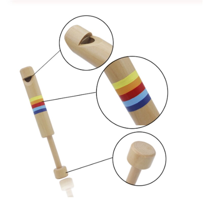 Pull Sliding Piccolo Baby Wooden Piccolo Child Voi... – Vicedeal