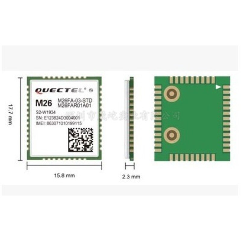 Módulo de comunicación GSM/GPRS M26FA-03-STD Quect... – Grandado