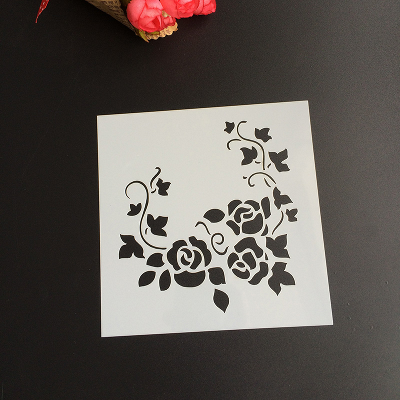 1 st plast lager blomma spray schabloner mall gör ... – Grandado