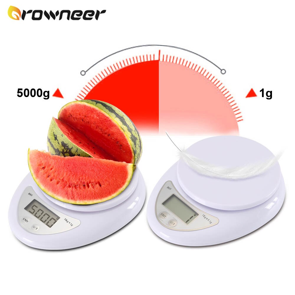 5Kg/1G 1Kg/0.1G Keukenweegschaal Lcd Digitale Weeg... – Vicedeal