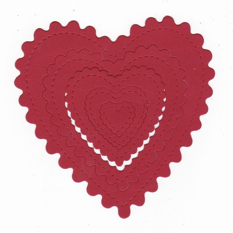 1 Pack Heart Waves Edge Layering Embossing Metal C... – Grandado