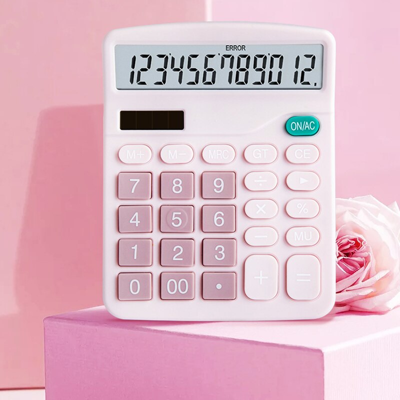 Color 12-bit Display Solar Calculator Finance Offi... – Vicedeal