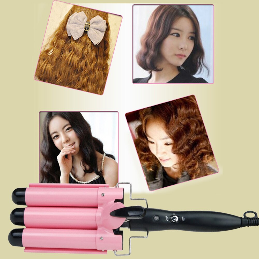 Hair Curling Iron Ceramic Triple Barrel Hair Curle... – Vicedeal