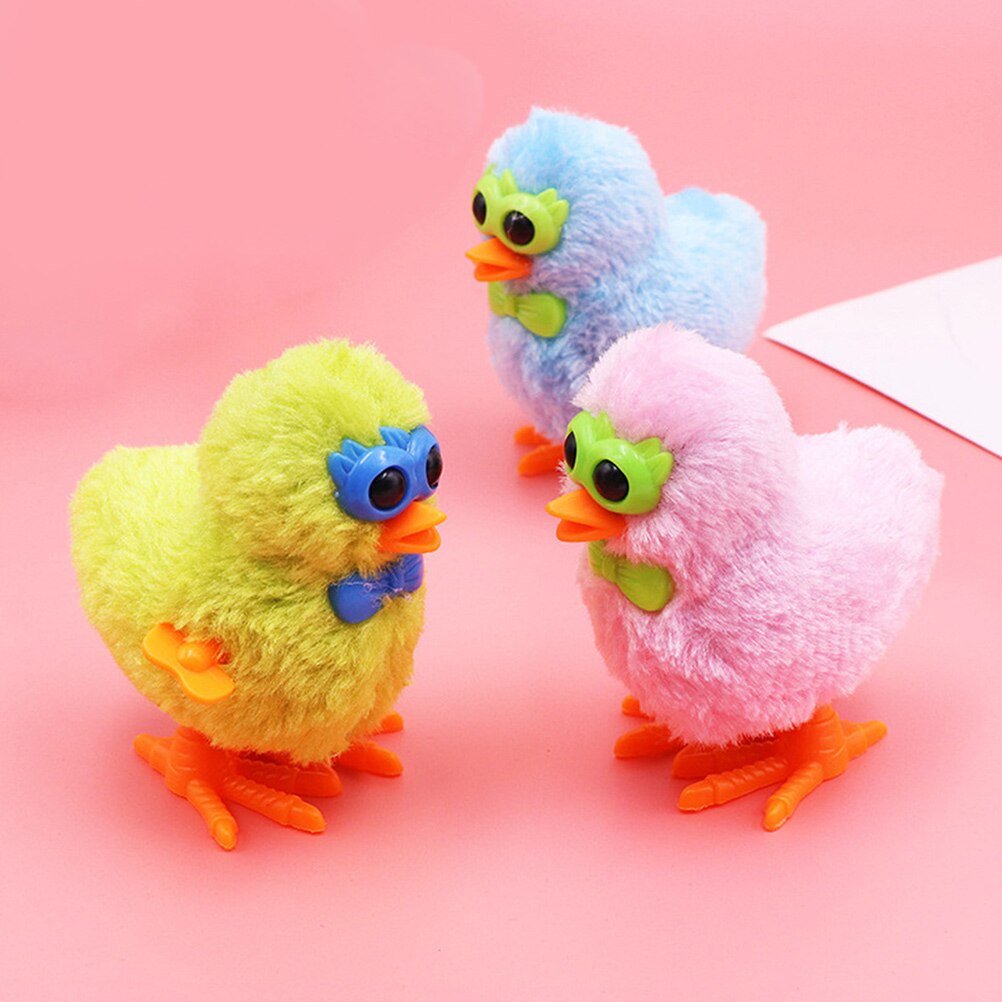 5pcs Clockwork Jumping Chick Toys Easter Wind-up P... – Grandado