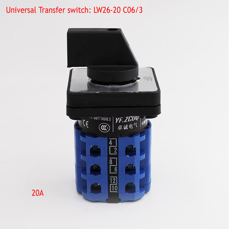 Universal Transfer Switch LW26-20 C06 3 Two-speed ... – Grandado