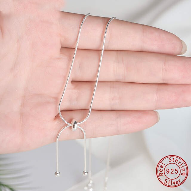 Real S925 Sterling Zilveren Snake Ketting Hanger N... – Grandado