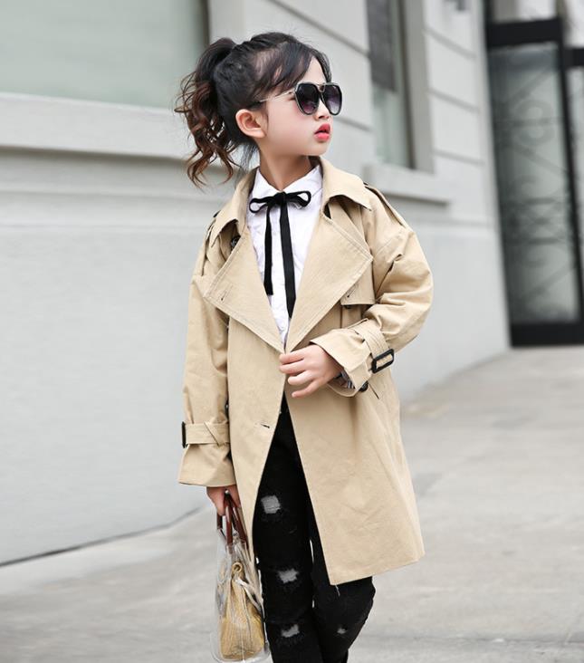 Trench Coats For Girls Teenage Long Windbreaker Ch... – Grandado