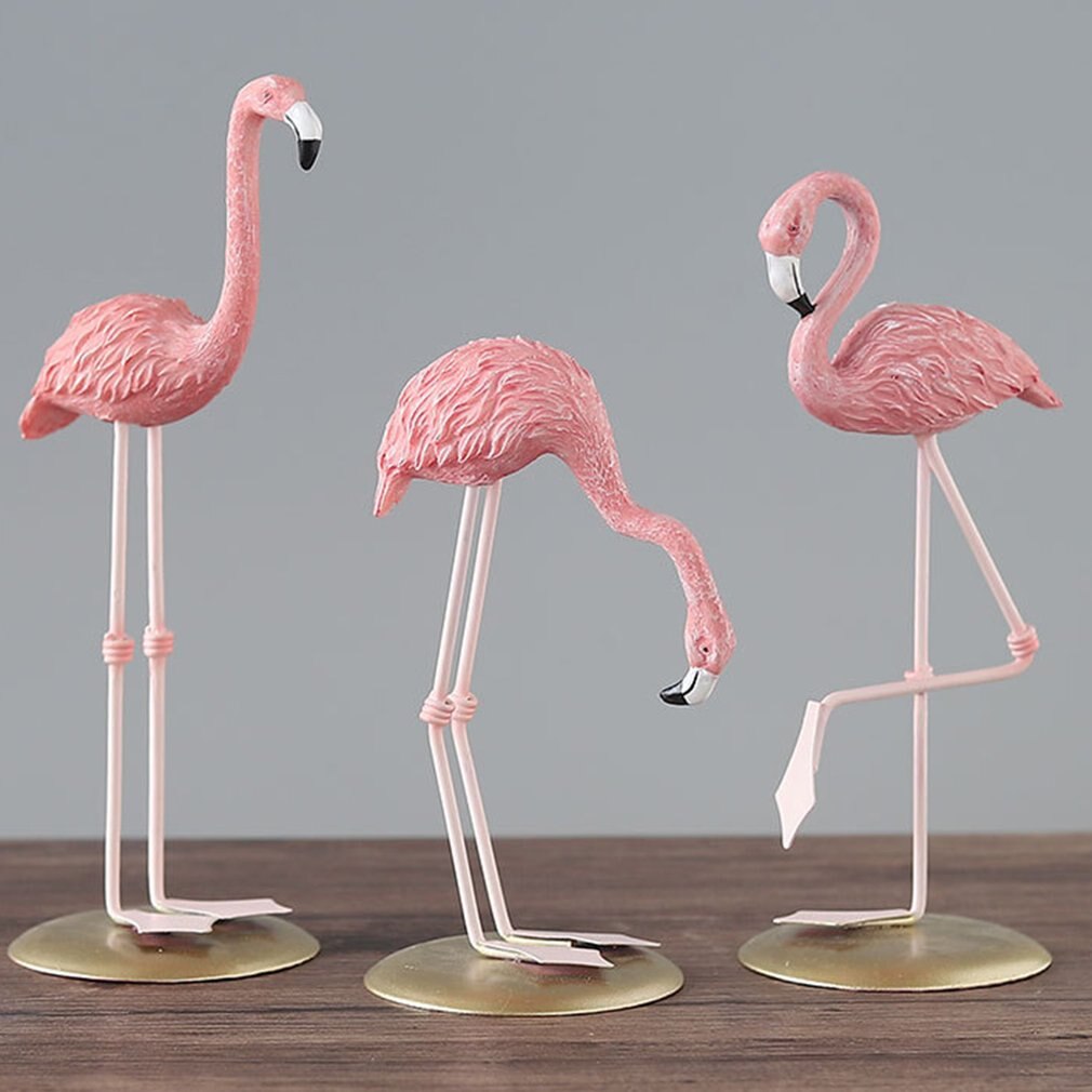 Lovely Cute Flamingo Resin Home Decorations Christ... – Grandado