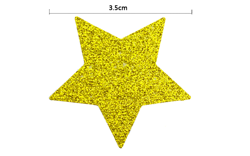 30pcs Gold 35mm Self Adhesive Glitter Star Sticker... – Grandado