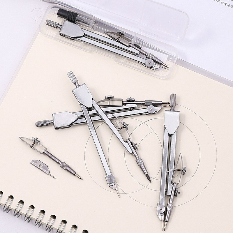 Stainless Steel Drawing Compass Math Geometry Tool... – Vicedeal