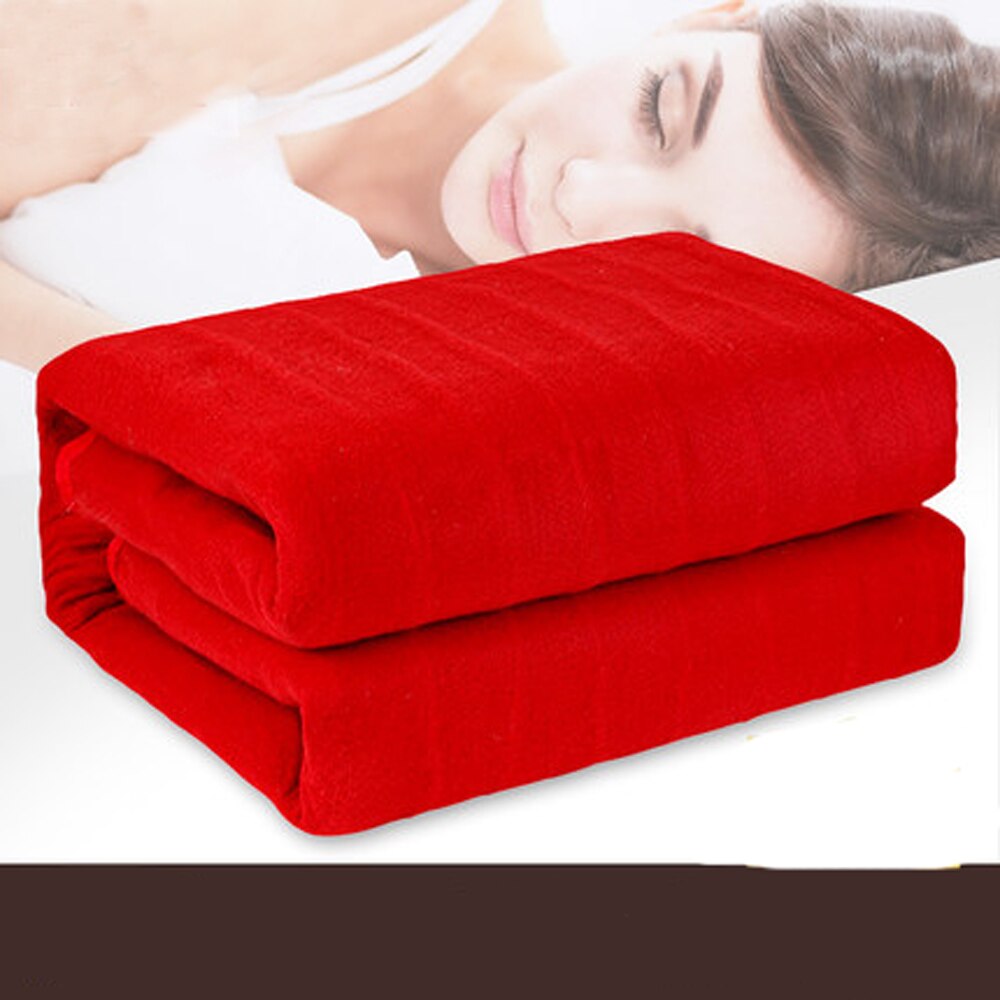 150x180cm Red electric blanket thicker single / do... – Grandado