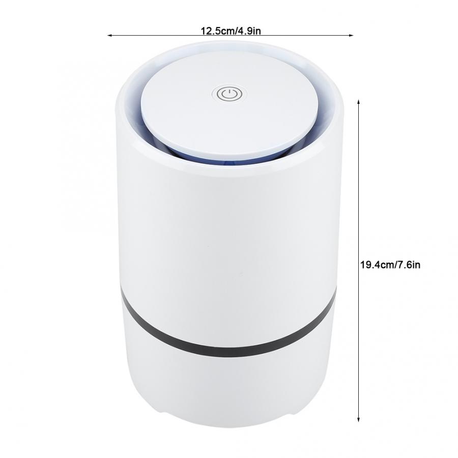 USB Air Purifier Hepa and Active Carbon Filters Od... – Grandado