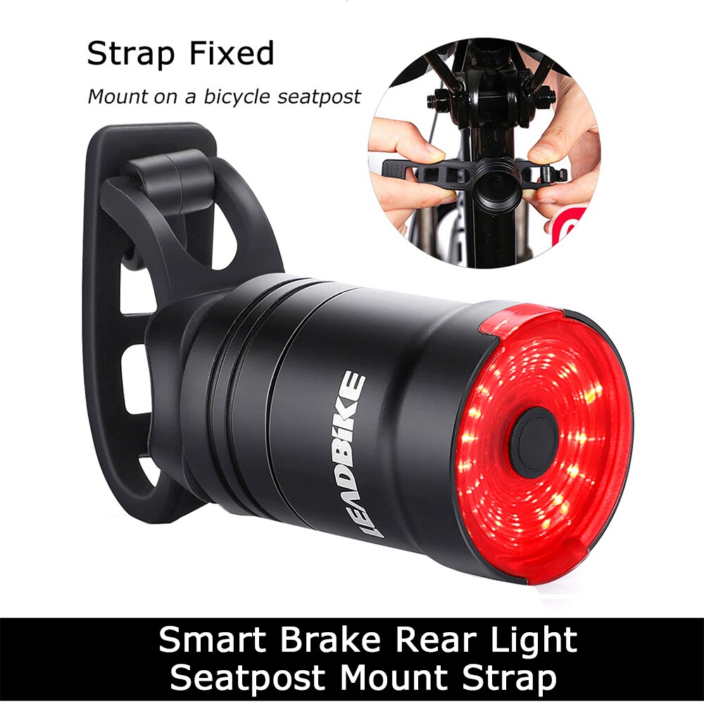LEADBIKE Smart USB Chargeable Traffic Tail Light B... – Grandado