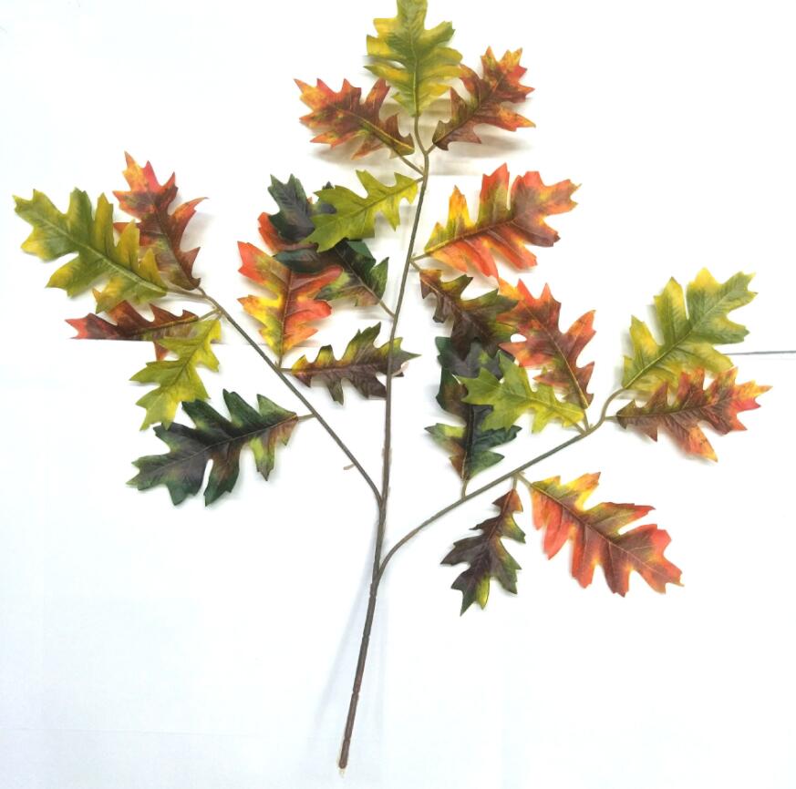 12pcs Artificial Oak Tree Leaves Branch For Plant ... – Grandado