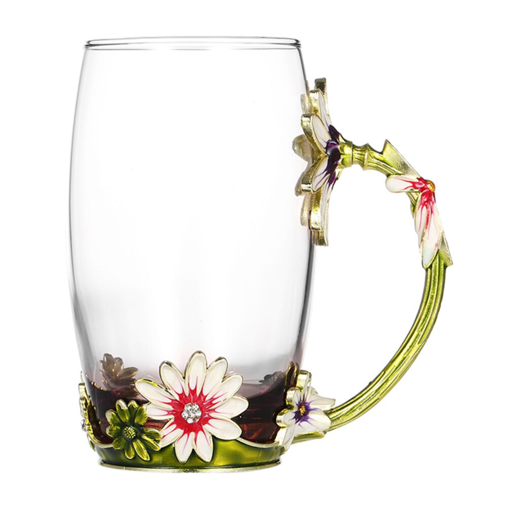 1 Set Glas Thee Mok Emaille Europese Stijl Glas Wa... – Grandado