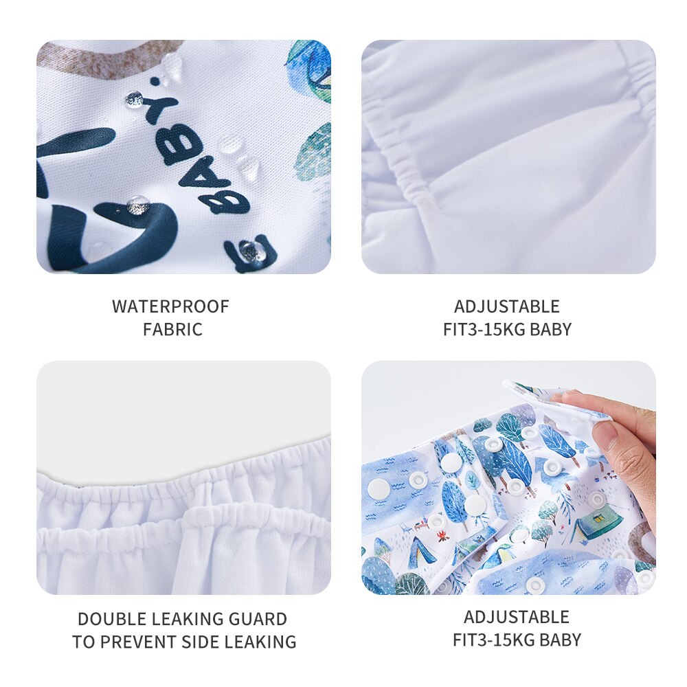 HappyFlute Baby Cloth Diaper Month Position Patter... – Grandado