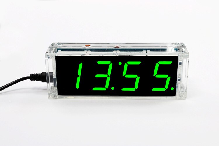 DIY Digital LED Clock Kit Light Control Temperatur... – Vicedeal