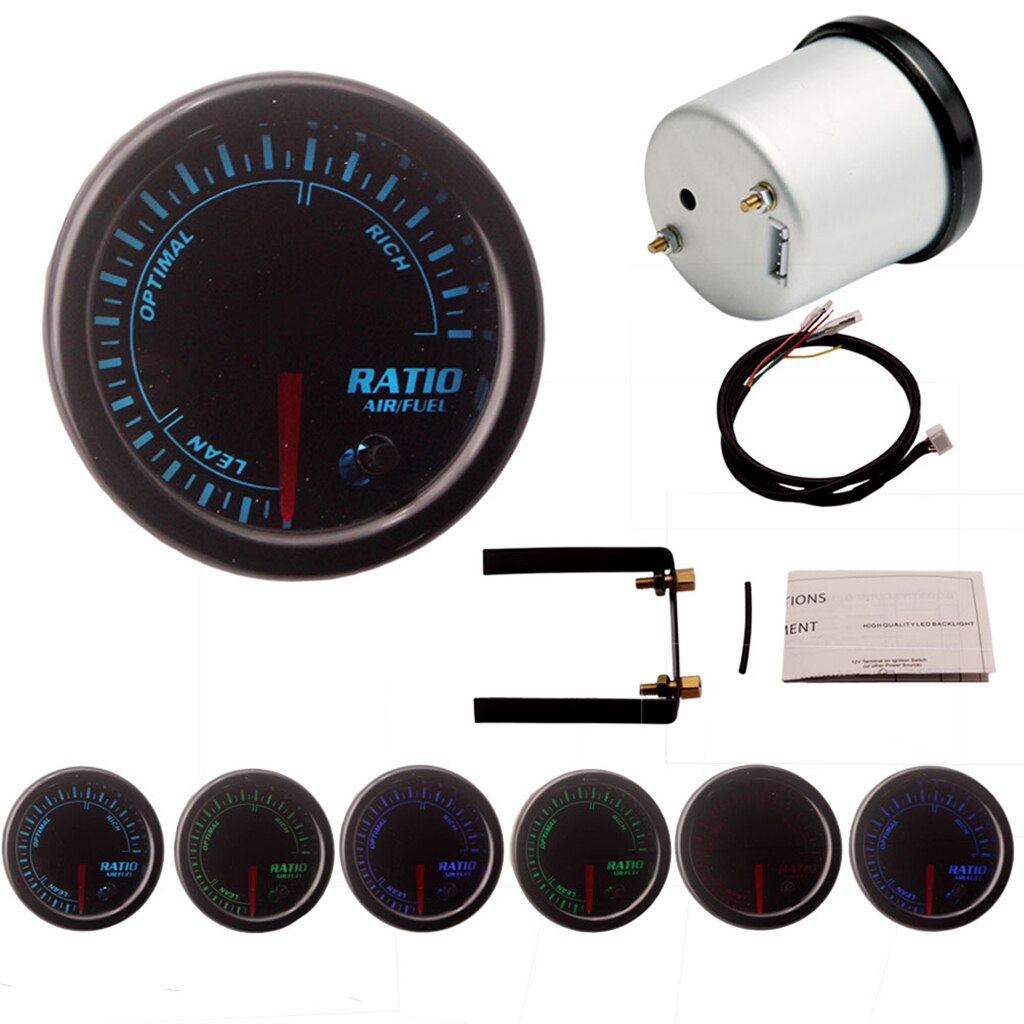 Universal Colorful Air/Fuel Ratio AFR Gauge Kit - ... – Grandado