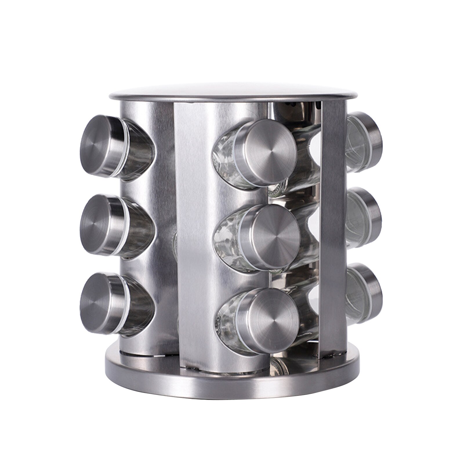 Spice Rack with Glass Pot Working Table Spice Towe... – Grandado