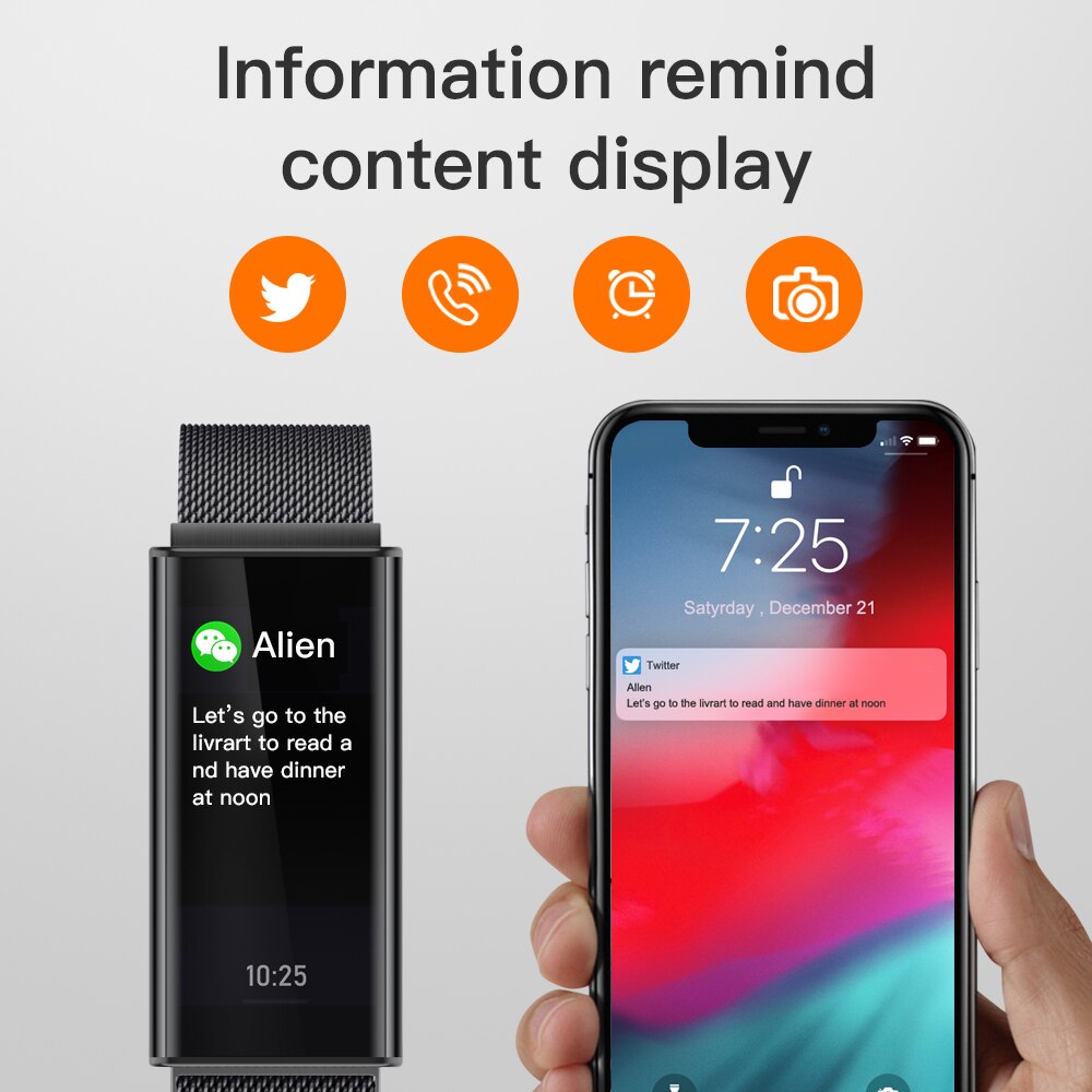 Wristband Waterproof SmartBand Fitness Track Watch... – Grandado