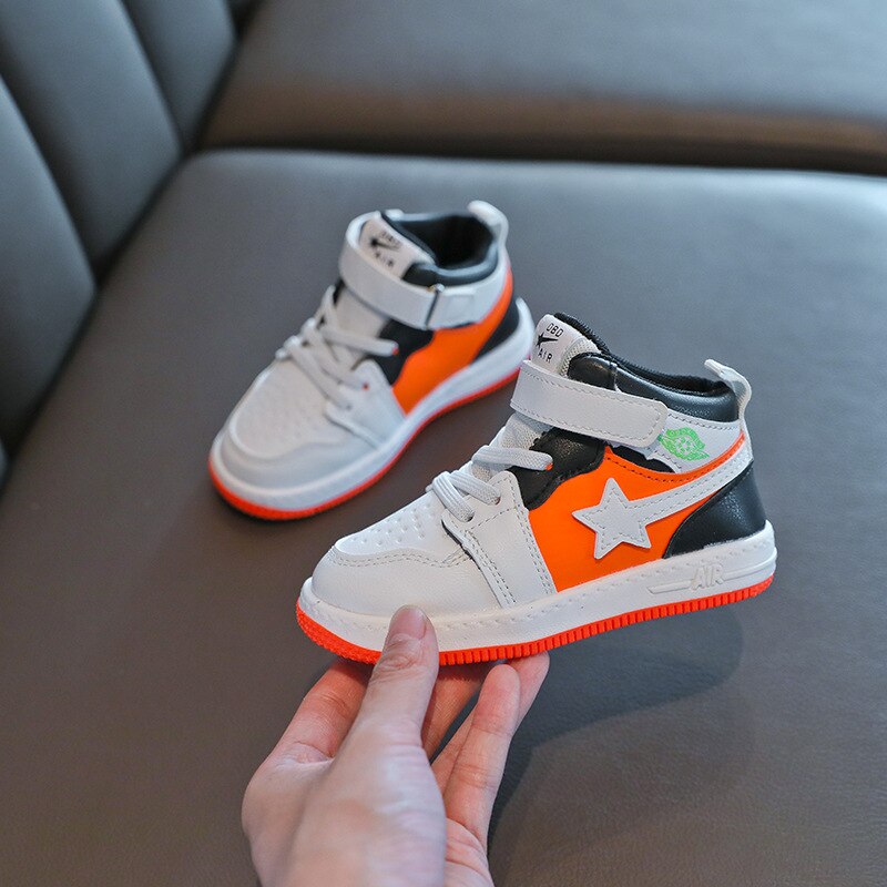 Children's high top sneakers fall girls casual sho... – Grandado