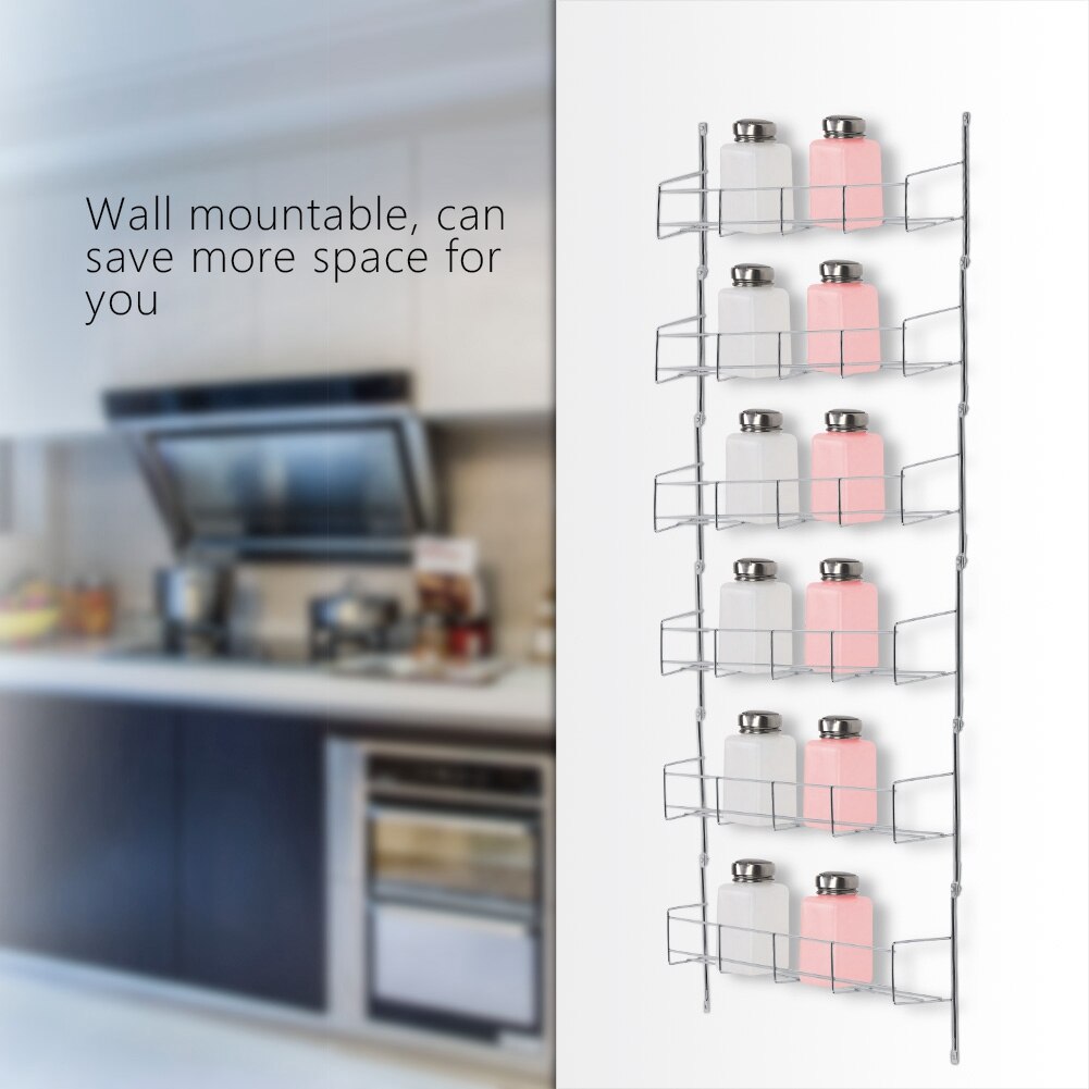 Wall Mount Spice Storage Organizer Pantry Kitchen ... – Vicedeal