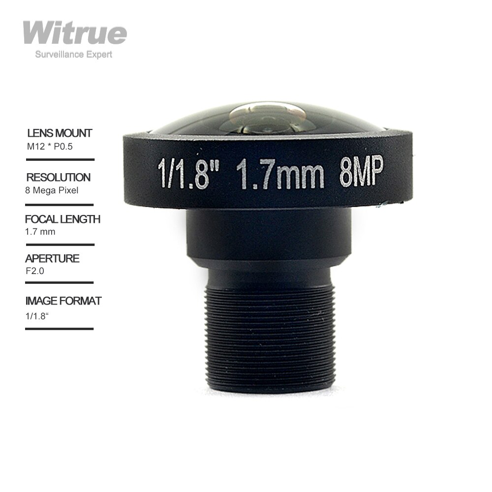 Witrue 4K CCTV Lens 8Megapixel Fisheye 1/1.8 Inch ... – Grandado