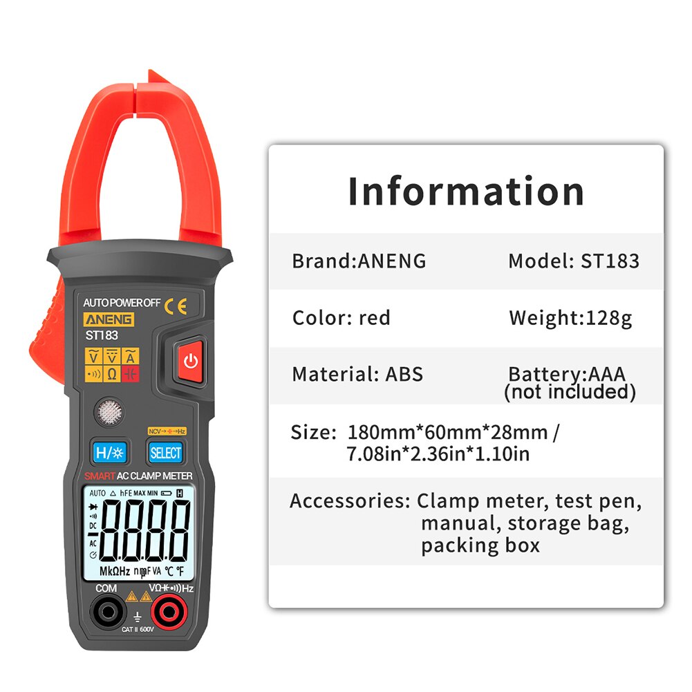 Battery Powered ABS Backlight AC DC Current Portab... – Grandado