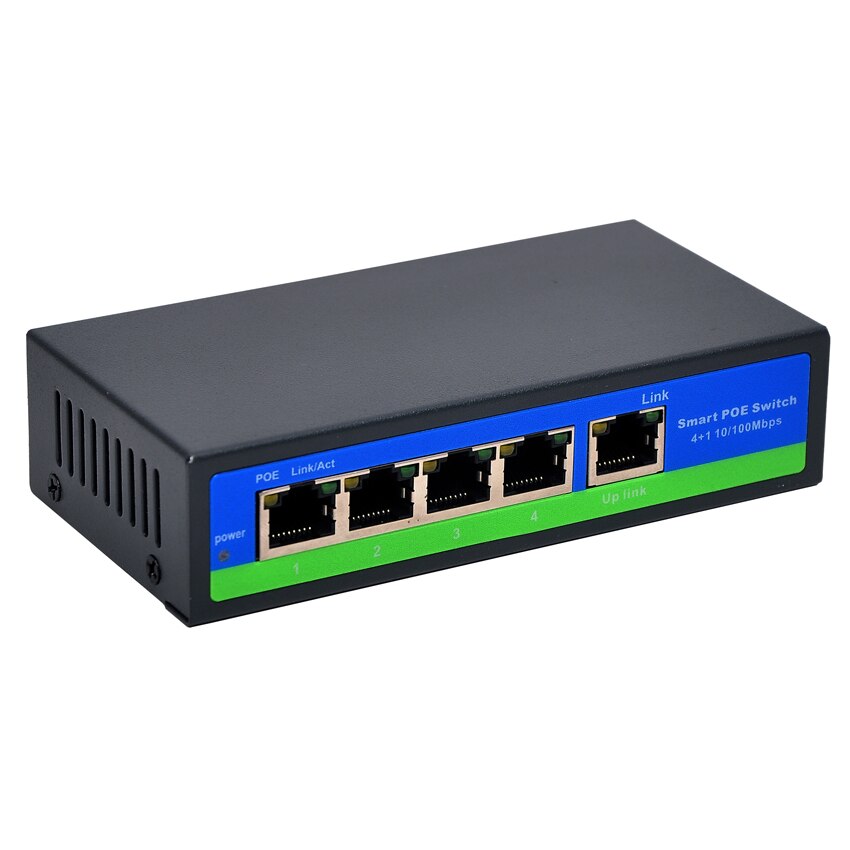 Smar CCTV 4+1 Port 10/100Mbps Mini PoE Switch Powe... – Grandado