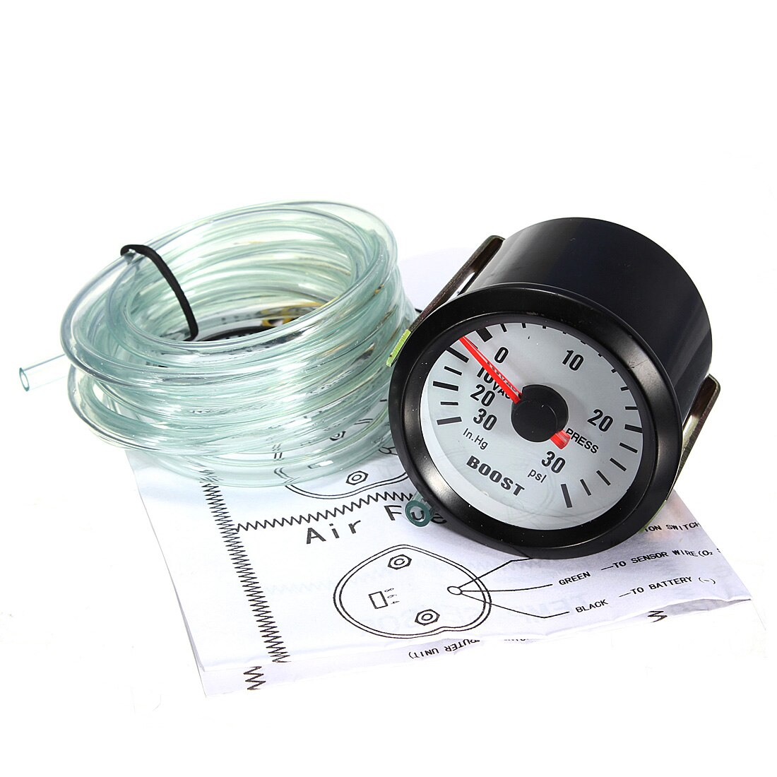 1x Car Gauge PSI Vacuum Boost Gauge Meter Counter ... – Vicedeal